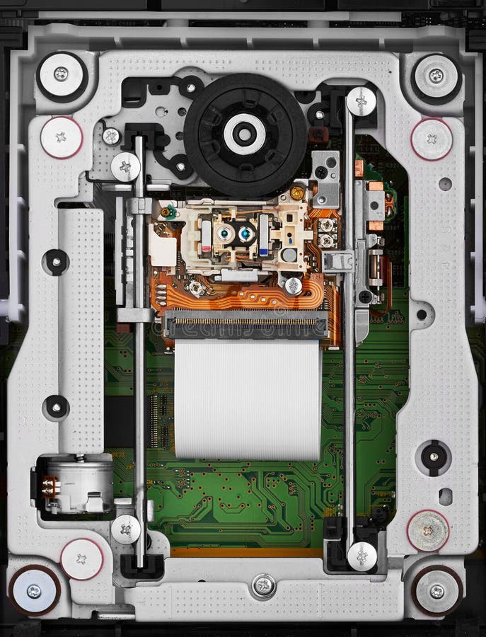 Objective Lens and Spindle Cd-rom Drive Stock Image - Image of drive ...