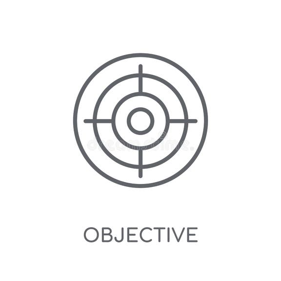 Objective Linear Icon. Modern Outline Objective Logo Concept on Stock ...