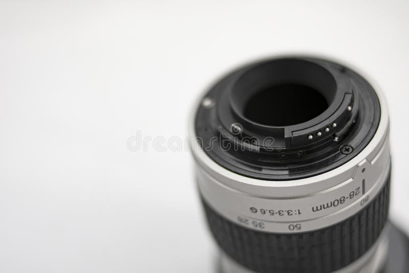 Objective of a Non-automatic 28-80 Mm Dslr Camera Stock Image - Image ...