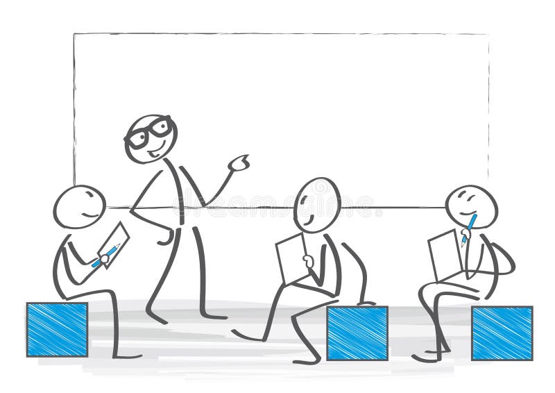 Objective planning concept stock illustration. Illustration of figure ...