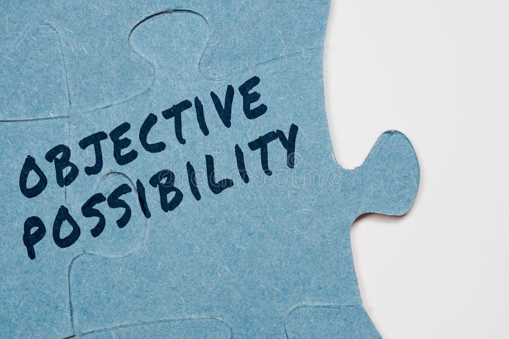 Objective Possibility Text on Puzzle Pieces Stock Photo - Image of ...