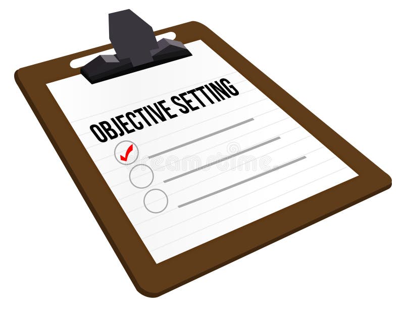 Objective Setting Clipboard Stock Illustration - Illustration of ...