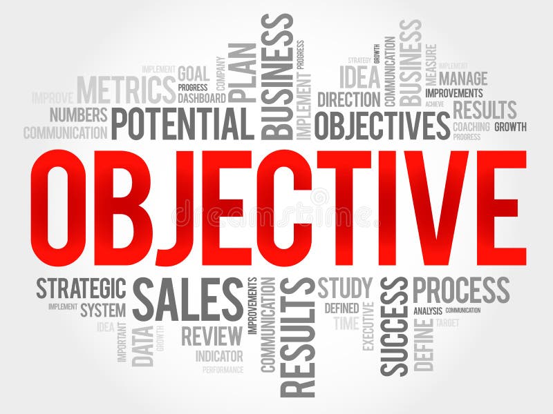 Objective Word Written On Wood Block. Objective Text On Table, Concept ...