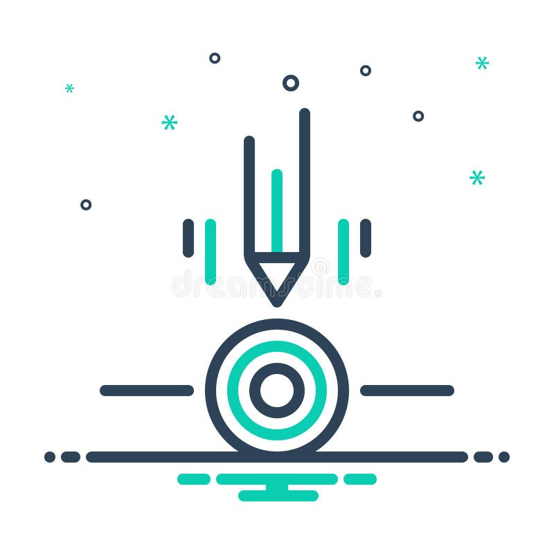 Mix Icon for Objectives, Purpose and Target Stock Vector - Illustration ...