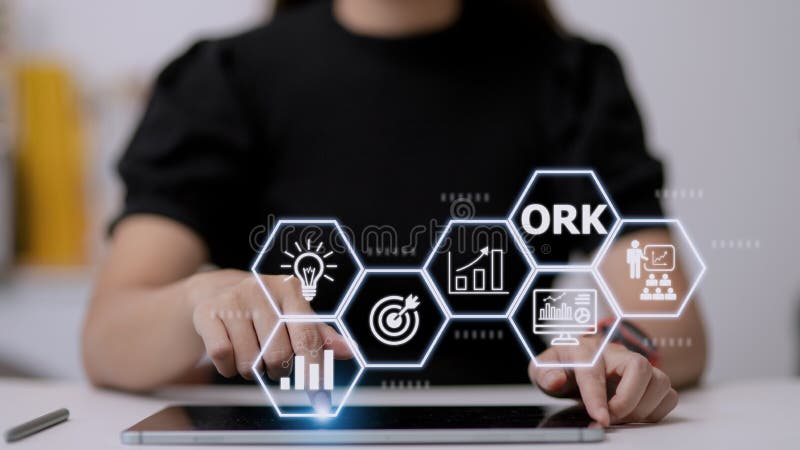 Objectives and Key Results OKR. Methods for Project Management Stock ...