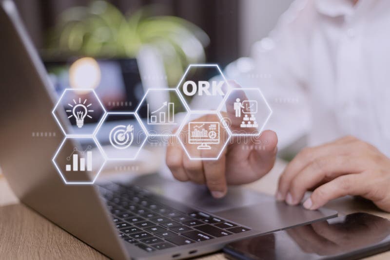 Objectives and Key Results OKR. Methods for Project Management Stock ...