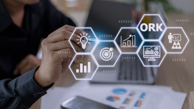 Objectives and Key Results OKR. Methods for Project Management Stock ...