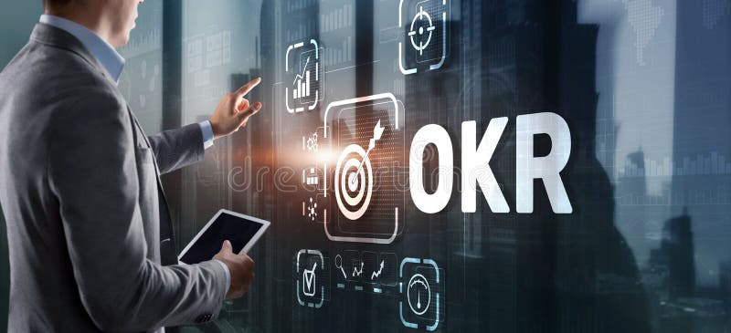 Objectives and Key Results OKR. Methods for Project Management. Stock ...