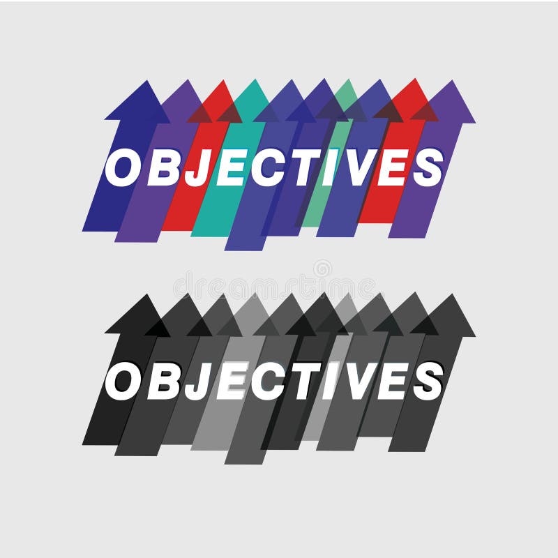 The Objectives and Purposes- Vector Graphic Stock Vector - Illustration ...