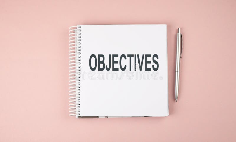 OBJECTIVES Word through Magnifying Glass on Keyboard on the Chart Stock ...