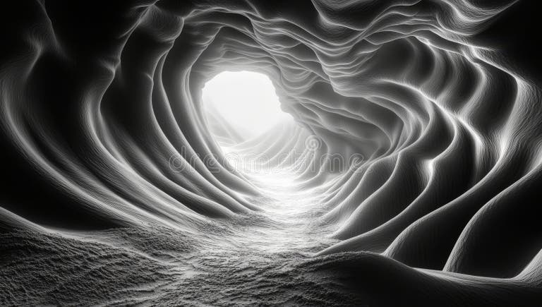 Objects Appear To Be Moving in this Black and White Pattern Stock Image ...