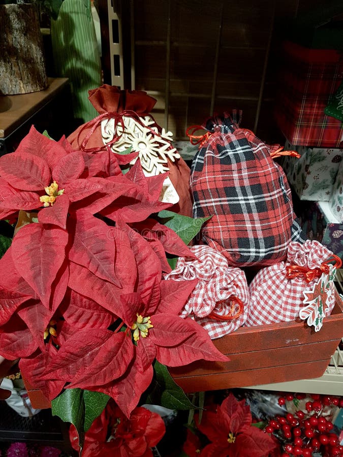 Objects of Christmas Decor in the Interior Close-up Stock Image - Image ...