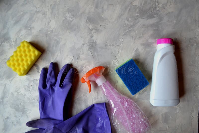 The Objects for Clean Up Home. Tools for Homework. Stock Image - Image ...
