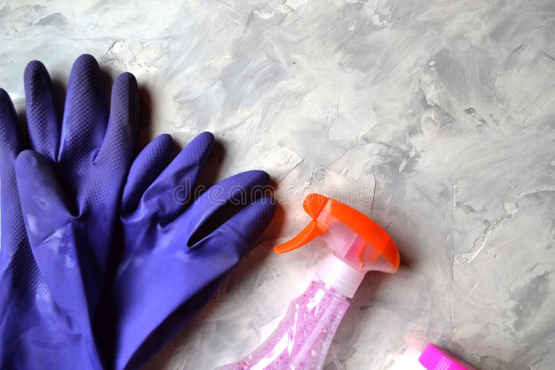 The Objects for Clean Up Home. Tools for Homework. Stock Photo - Image ...