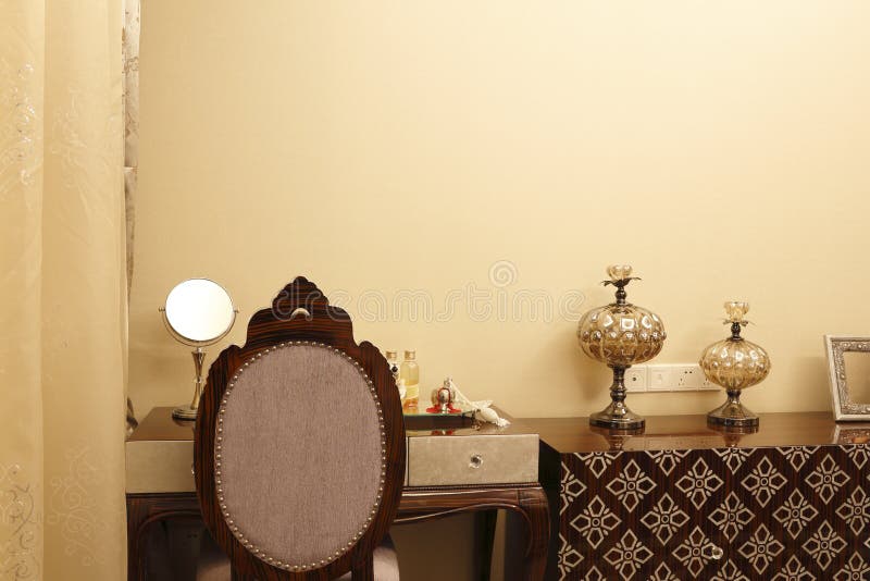 Delicate Objects on the Desk in the Bedroom Stock Photo - Image of ...