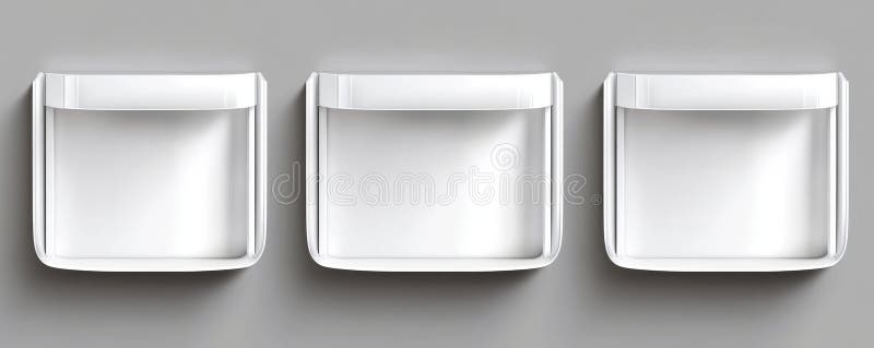 Objects of a Gate Fold Brochure Mock Up Isolated on a White Background ...