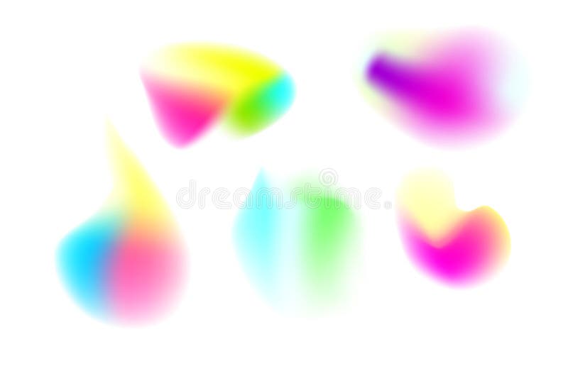 Objects with a Gradient. Vector Illustration Stock Vector ...