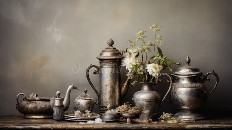 Objects Gray Faded Background Stock Illustration - Illustration of ...