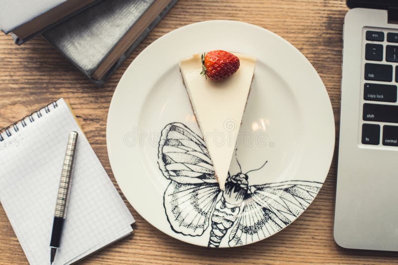 Objects Isolated on Table in a Coffee Shop Stock Image - Image of story ...