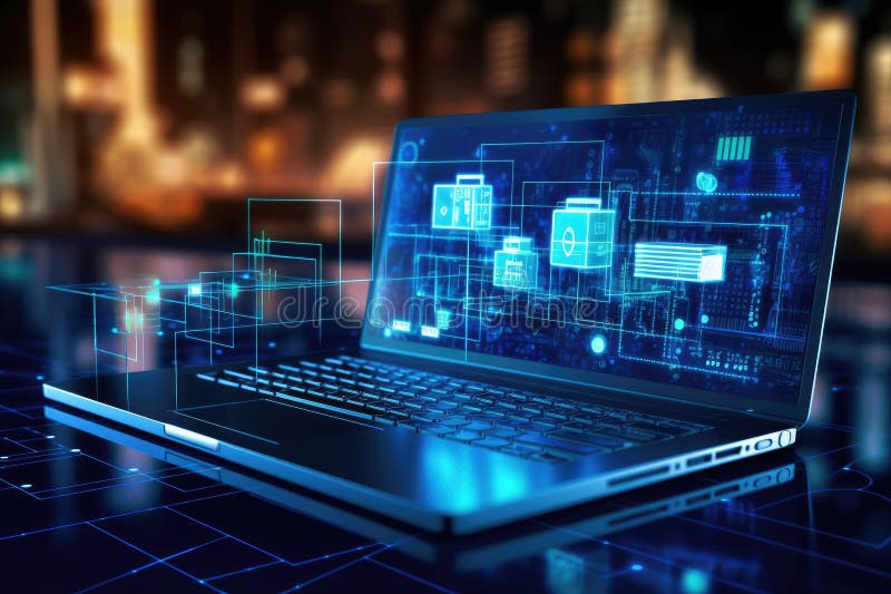 Objects on a Laptop Screen Magically Transforming into Tangible Items ...