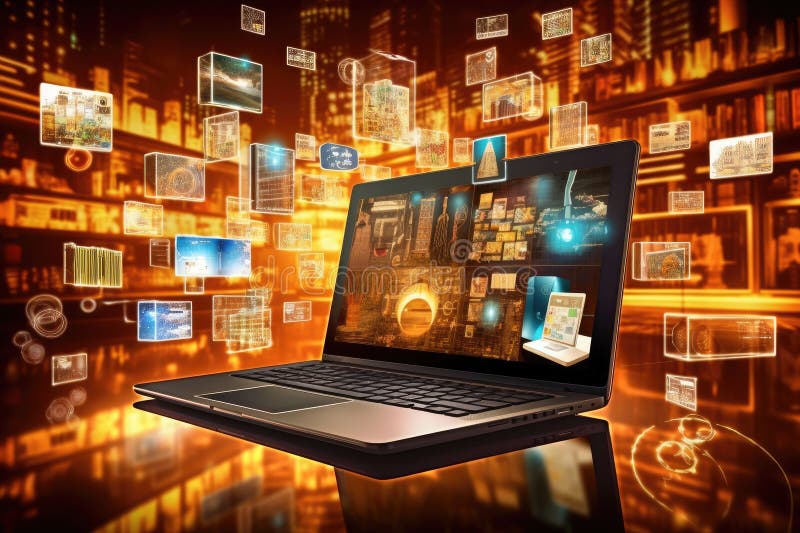 Objects on a Laptop Screen Magically Transforming into Tangible Items ...