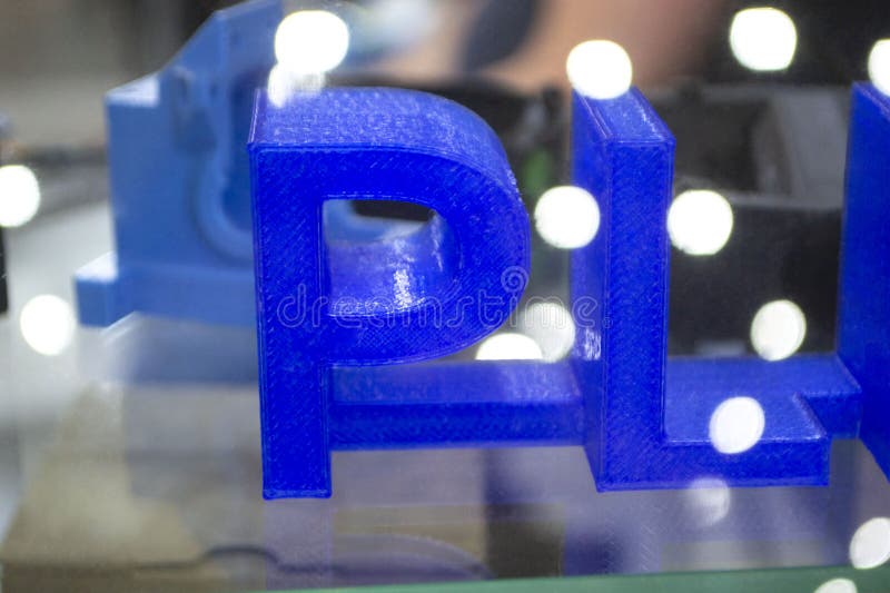 Objects Letters Printed on 3D Printer Close-up Models 3D Printed Molten ...