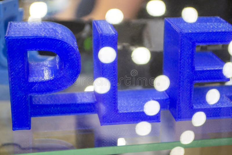 Objects Letters Printed on 3D Printer Close-up Models 3D Printed Molten ...