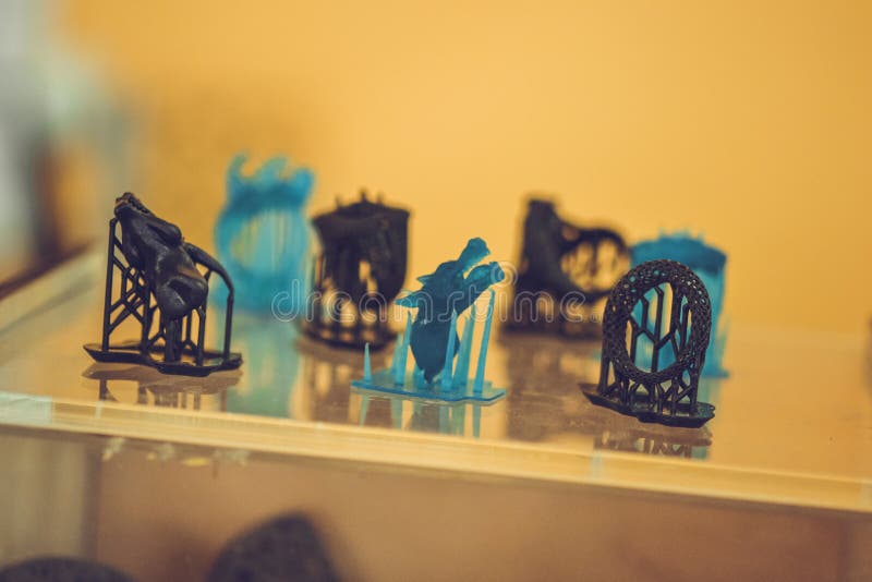 Objects Photopolymer Printed on a 3d Printer. Stock Image - Image of ...
