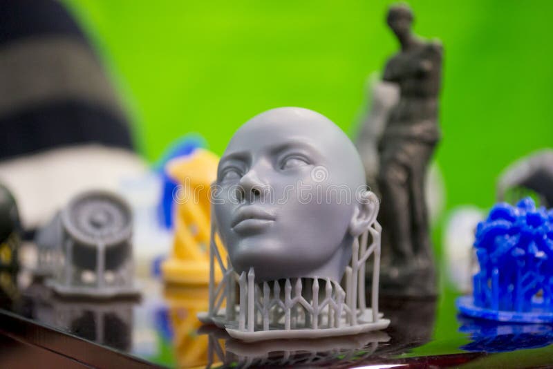 Objects Photopolymer Printed on a 3d Printer. Stock Image - Image of ...