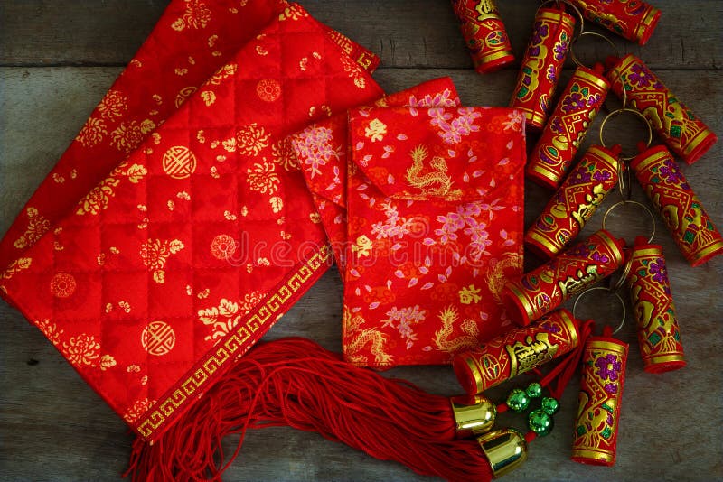 Objects Prepared for a Chinese New Year Stock Photo - Image of decor ...