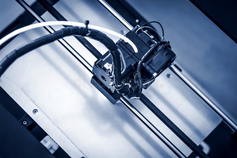 Objects Printed by 3d Printer. Automatic Three Dimensional Stock Photo ...