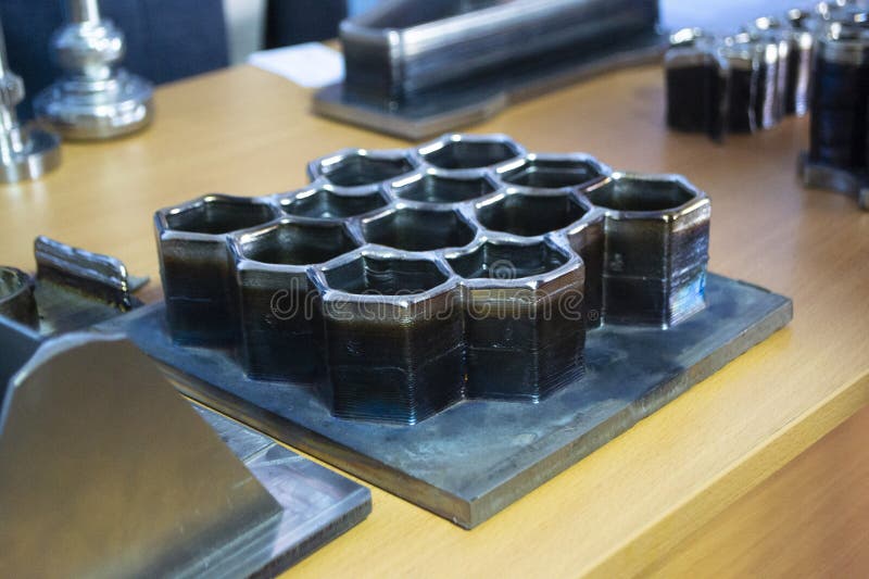 Objects Printed with a 3D Printer from a Filament of Molten Metal Stock ...