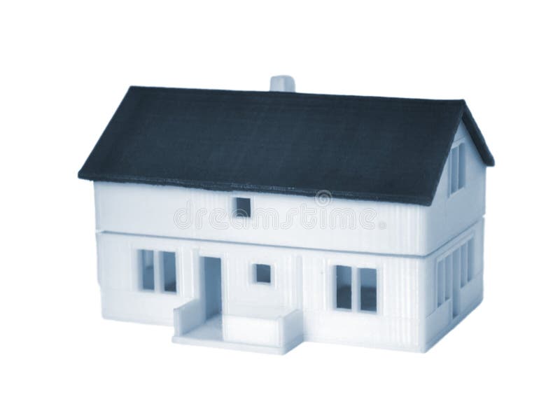 Objects Printed by 3d Printer Isolated on White Background. Stock Image ...