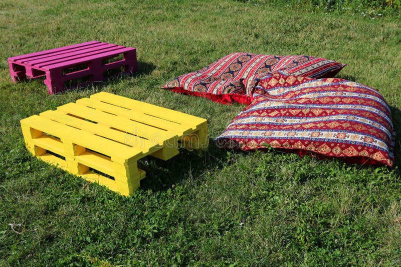 Objects for Rest on the Grass Stock Photo - Image of summer, nature ...