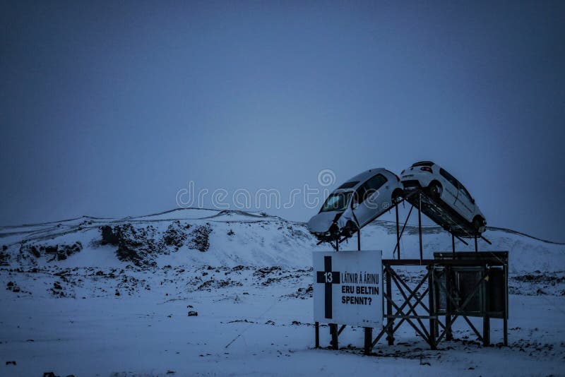 Objects of Snow-covered Mountains and the Accident Vehicle of Iceland ...