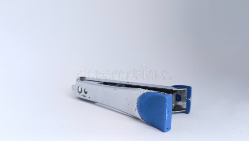 Objects: Staples Stainless Combination of Blue on a White Background ...