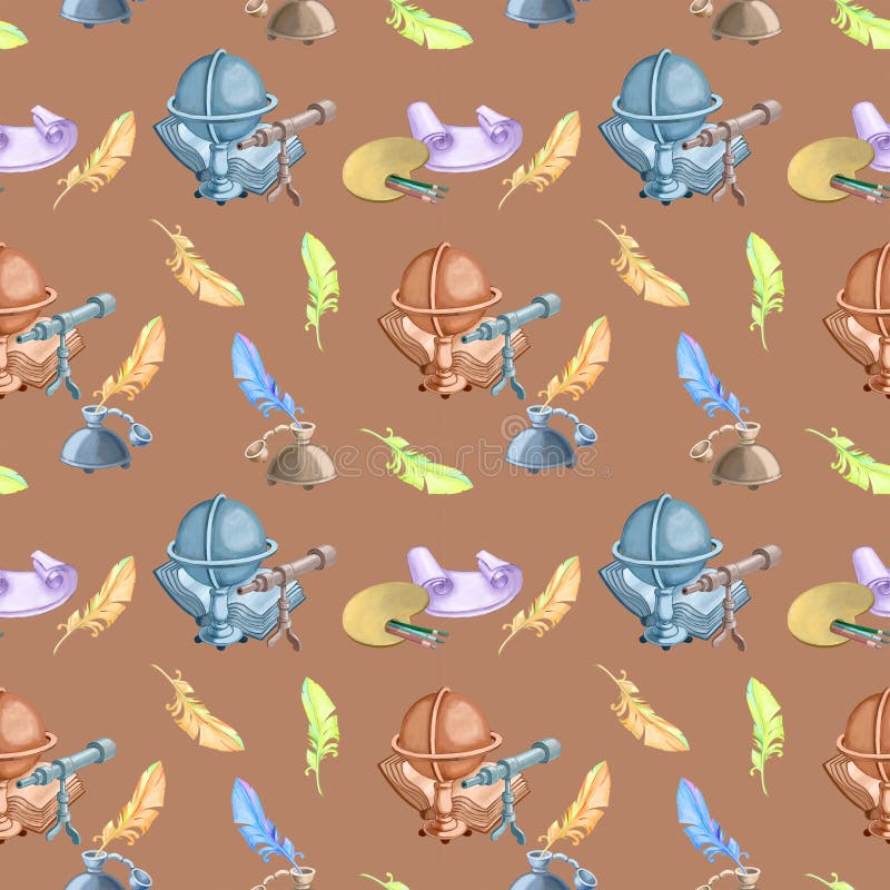 Objects for Studies in Seamless Stock Illustration - Illustration of ...