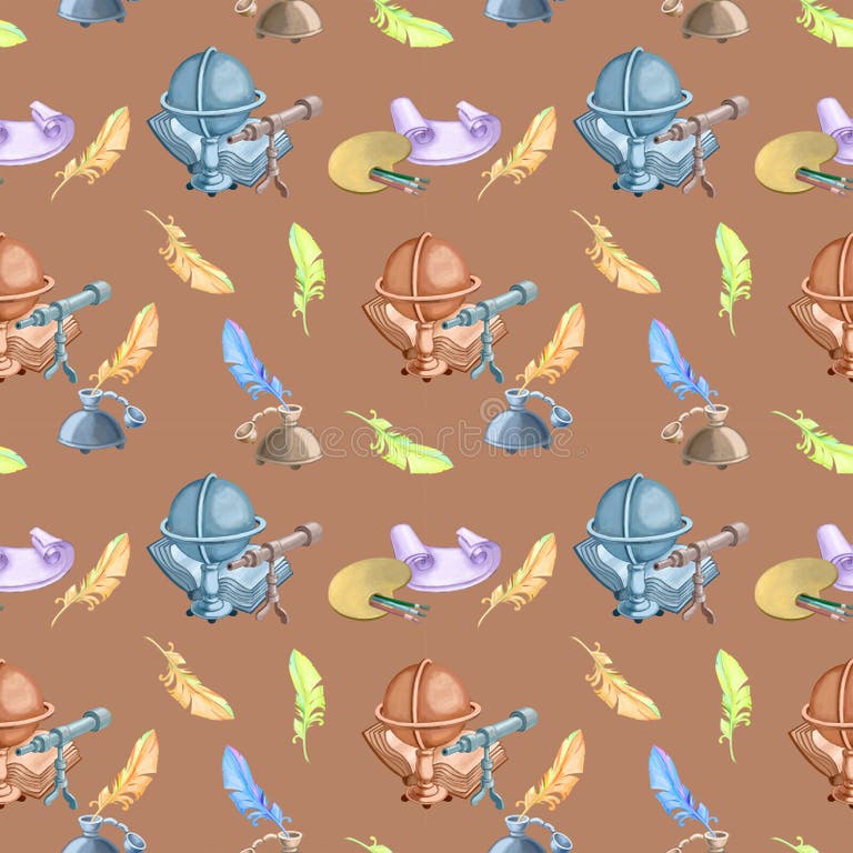 Objects for Studies in Seamless Stock Illustration - Illustration of ...