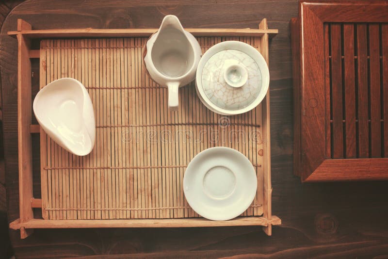 Objects for tea ceremony stock image. Image of plate - 92395821