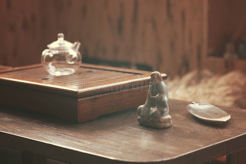 Objects for tea ceremony stock image. Image of brown - 92396339