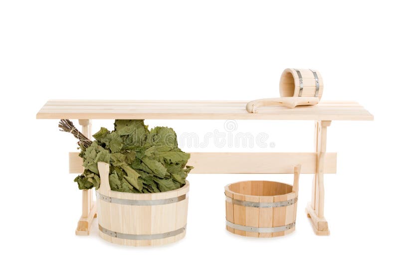 Objects Traditional Russian Bath Stock Photo - Image of russia, ladle ...