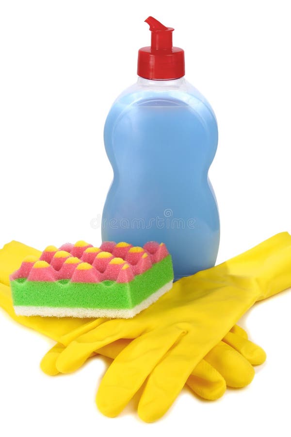 Objects for Washing and Cleaning Up on Kitchen Stock Image - Image of ...