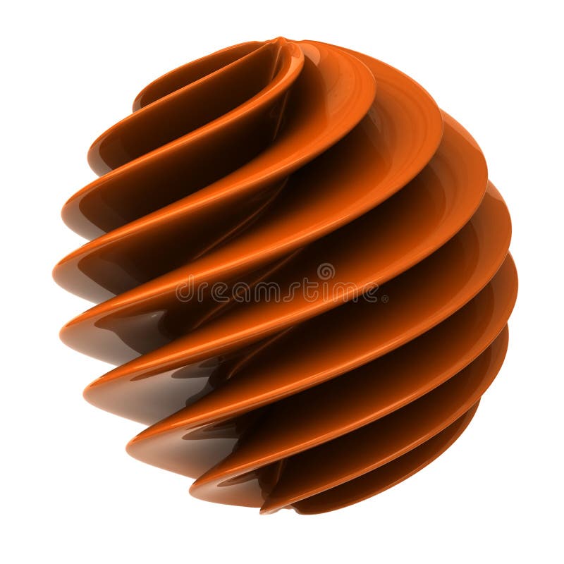 Objet 3d abstrait illustration stock. Illustration du couleur - 23462210