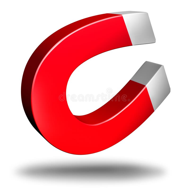 Objeto del imán stock de ilustración. Ilustración de potencia - 114057372