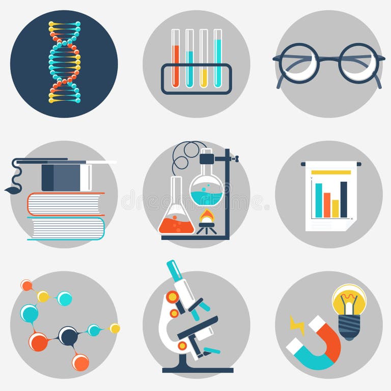 Objeto Liso Da Ciência E Da Educação Ilustração do Vetor - Ilustração ...