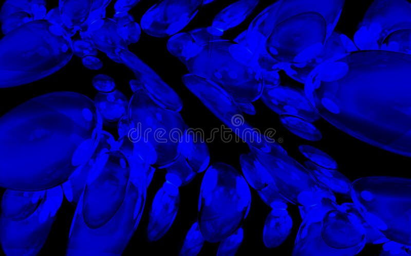 Objetos Brillantes Azules Abstractos Foto de archivo - Imagen de tenso ...