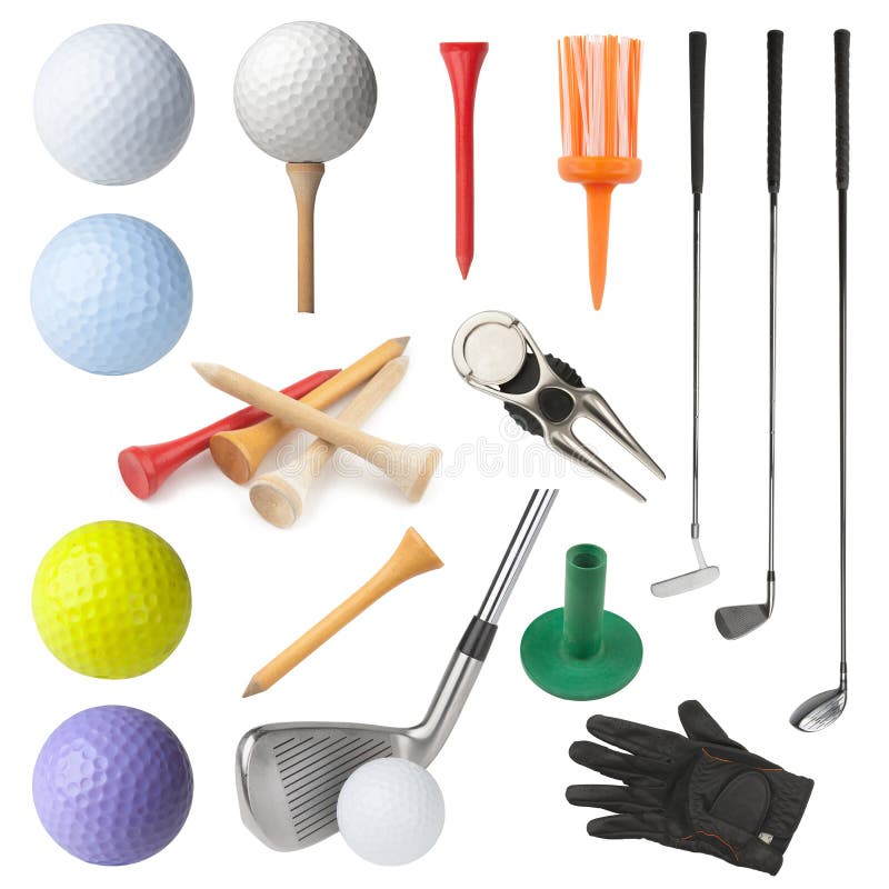 Objetos del golf foto de archivo. Imagen de cepillo, objetos - 26617820