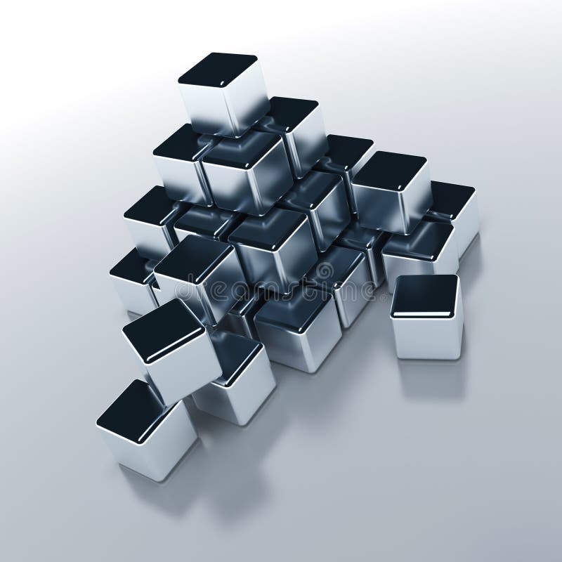 Objets de la forme cubique illustration stock. Illustration du cubes ...