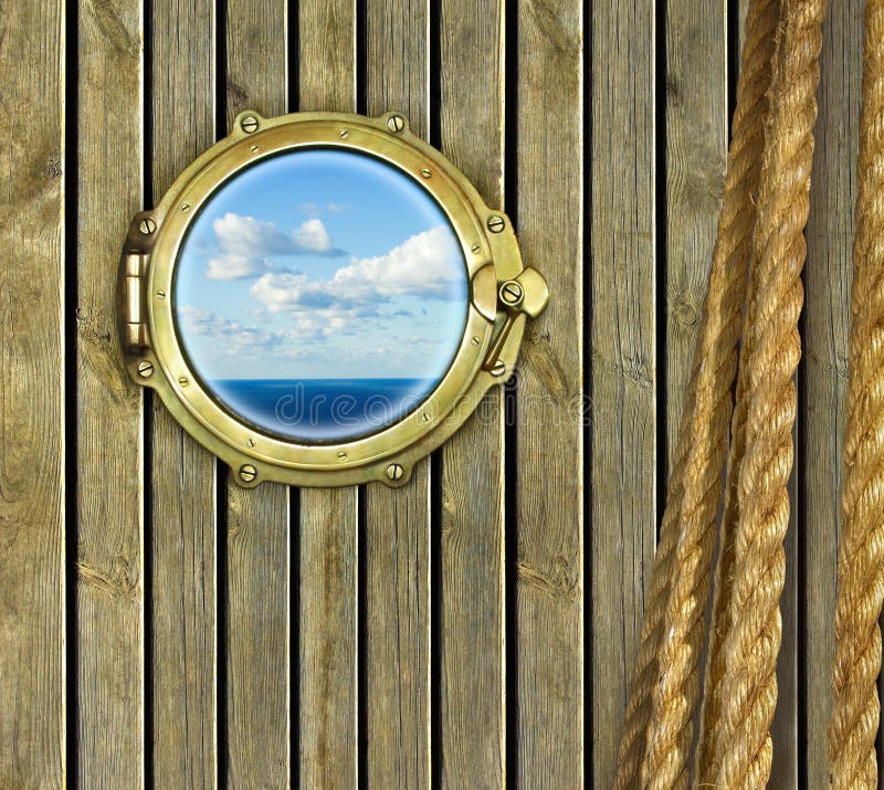 Oblò della nave immagine stock. Immagine di marrone, vecchio - 21811191