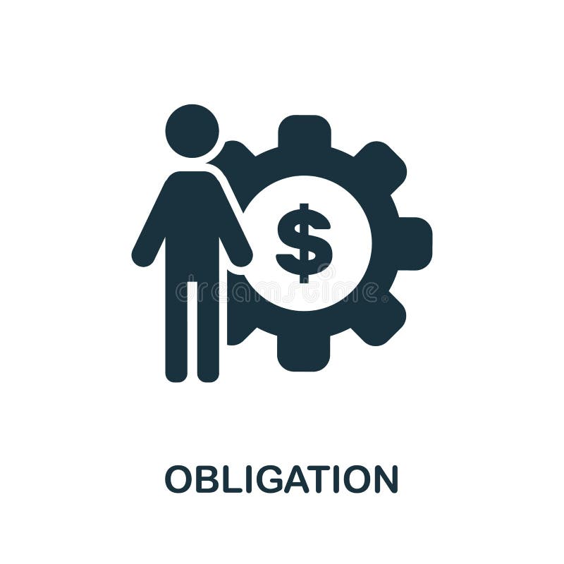 Obligation Icon. Monochrome Simple Obligation Icon for Templates, Web ...